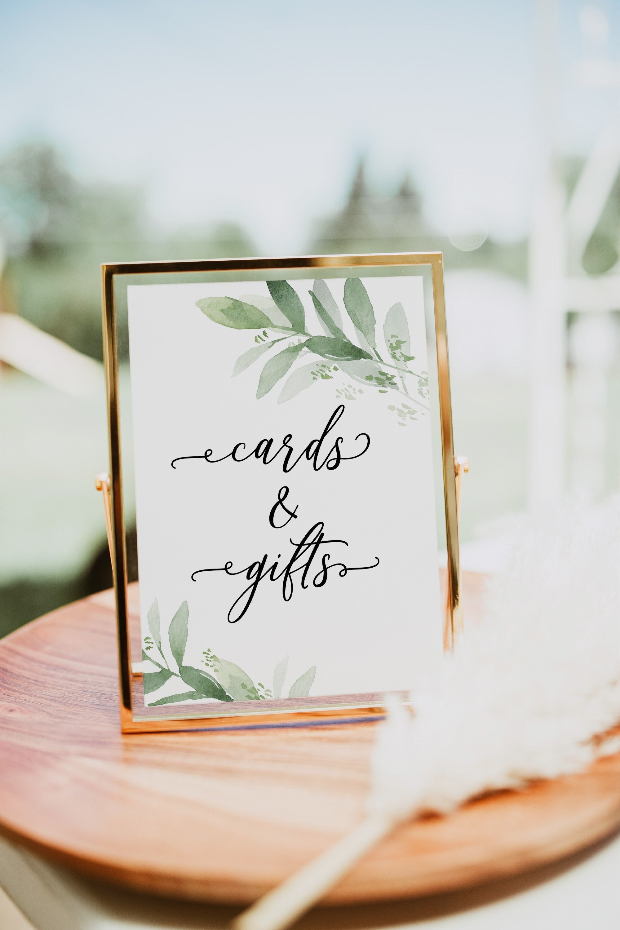 Greenery Cards & Gifts Sign Cards and Gifts Greenery Bridal - Etsy