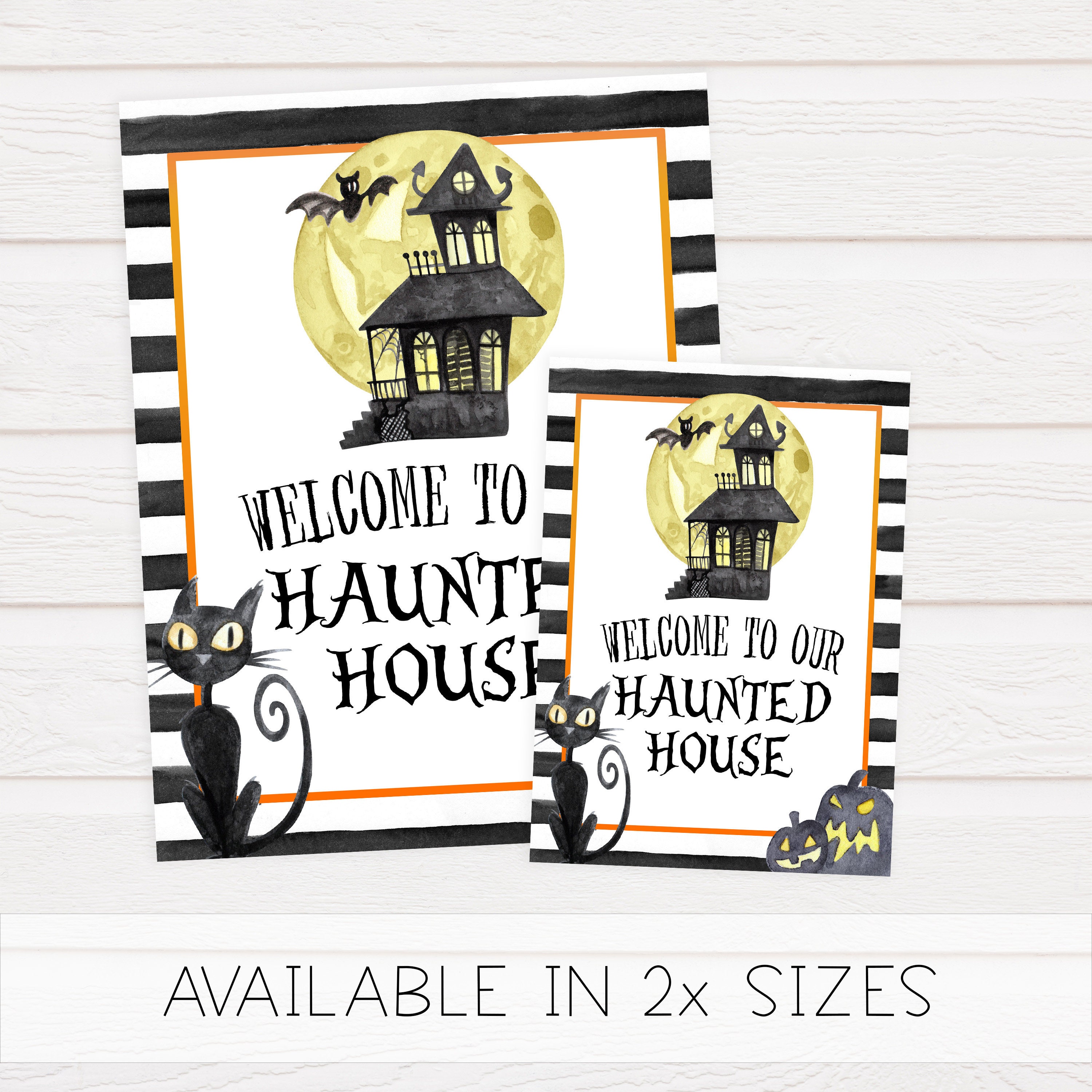Halloween Party Signs Printable Halloween Party Decor - Etsy