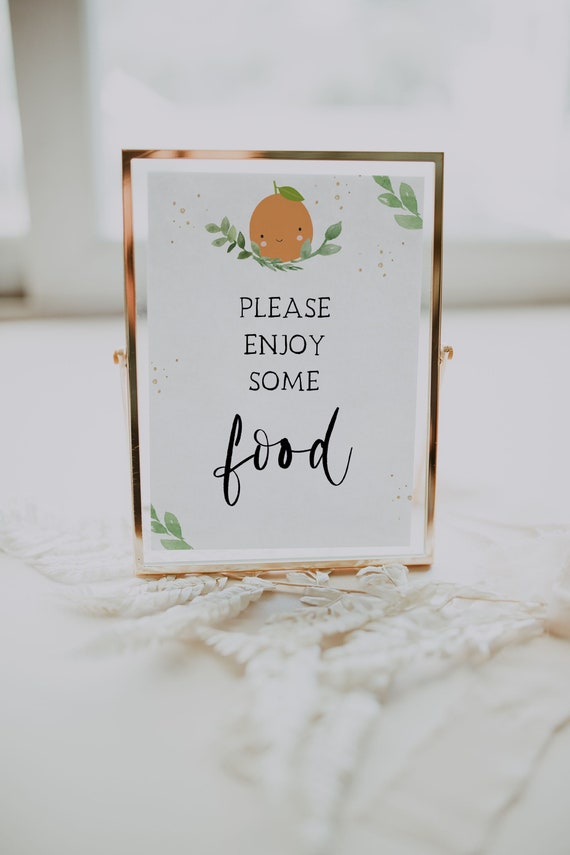 Little Cutie Baby Shower Food Baby Shower Sign Printable - Etsy