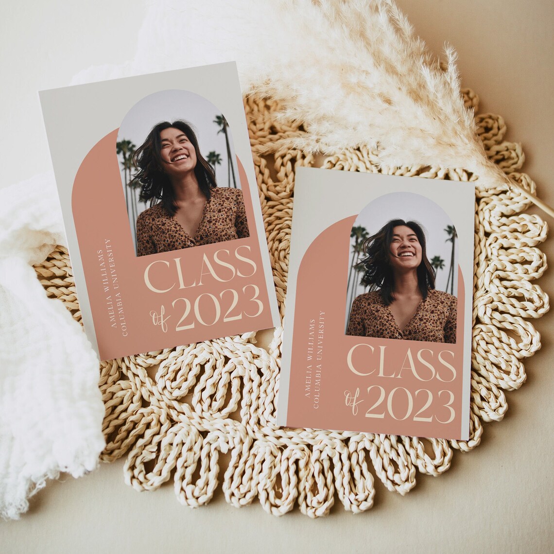 Pastel Graduation Announcement Template Senior Graduation - Etsy