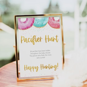 EDITABLE Pacifier Hunt Game Printable Baby Shower Games - Etsy