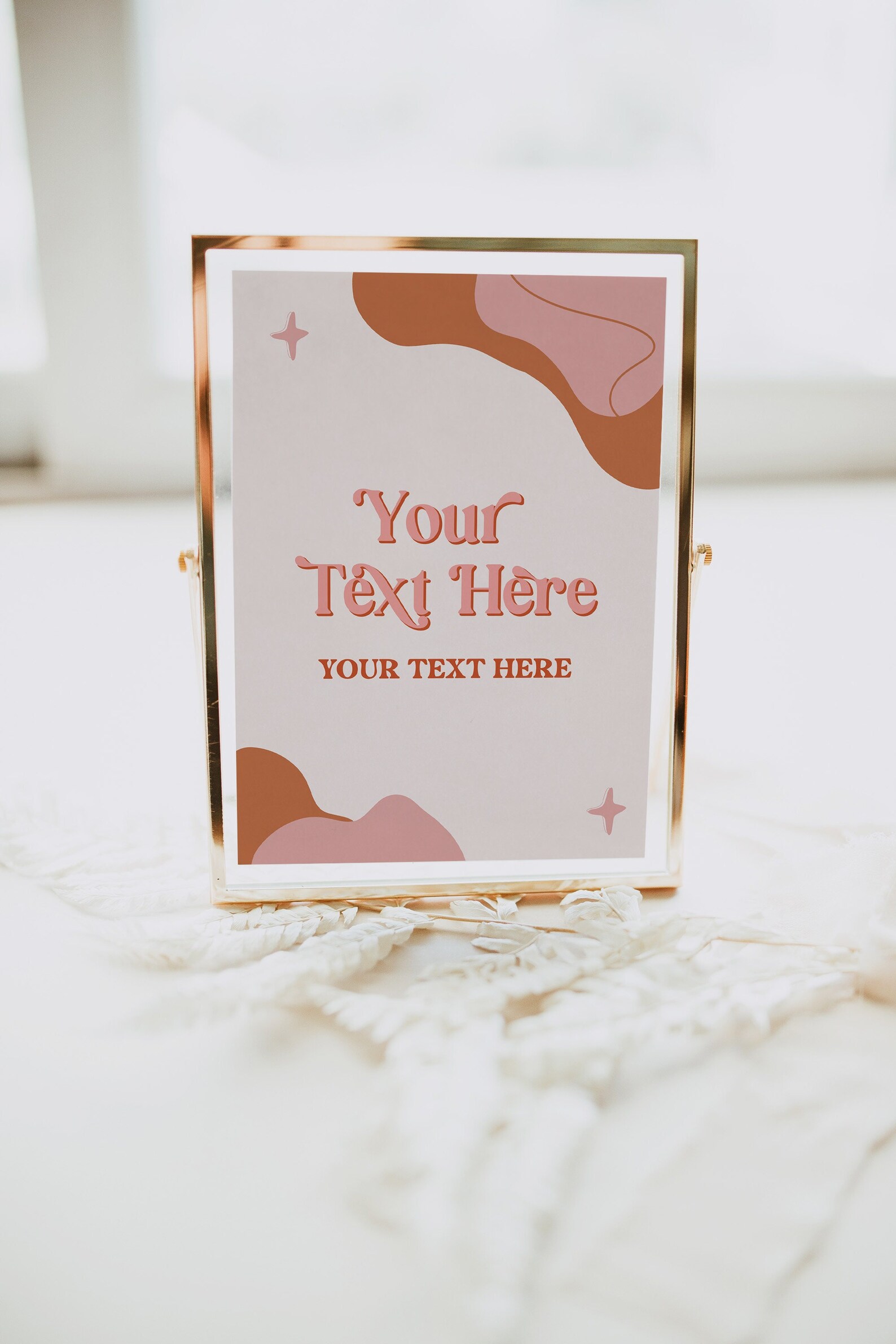 RETRO 70s Fully Editable Printable Sign Printable Table - Etsy