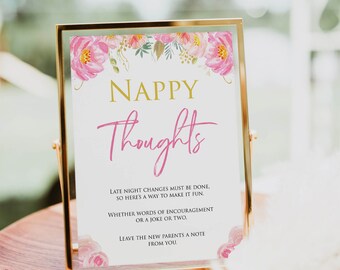 Winter Baby Shower Diaper Thoughts Game Printable Download - Etsy