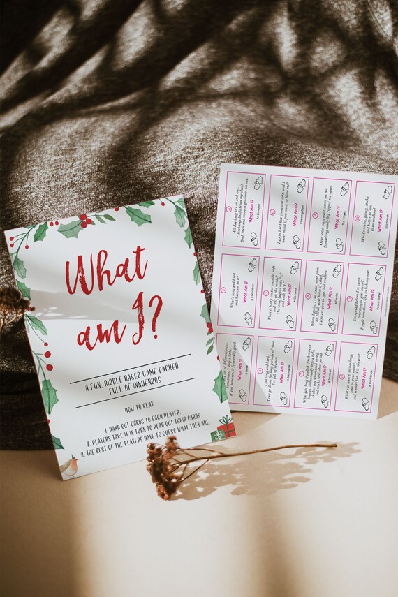 Christmas 24 What Am I Innuendo Baby Shower Games Innuendo | Etsy