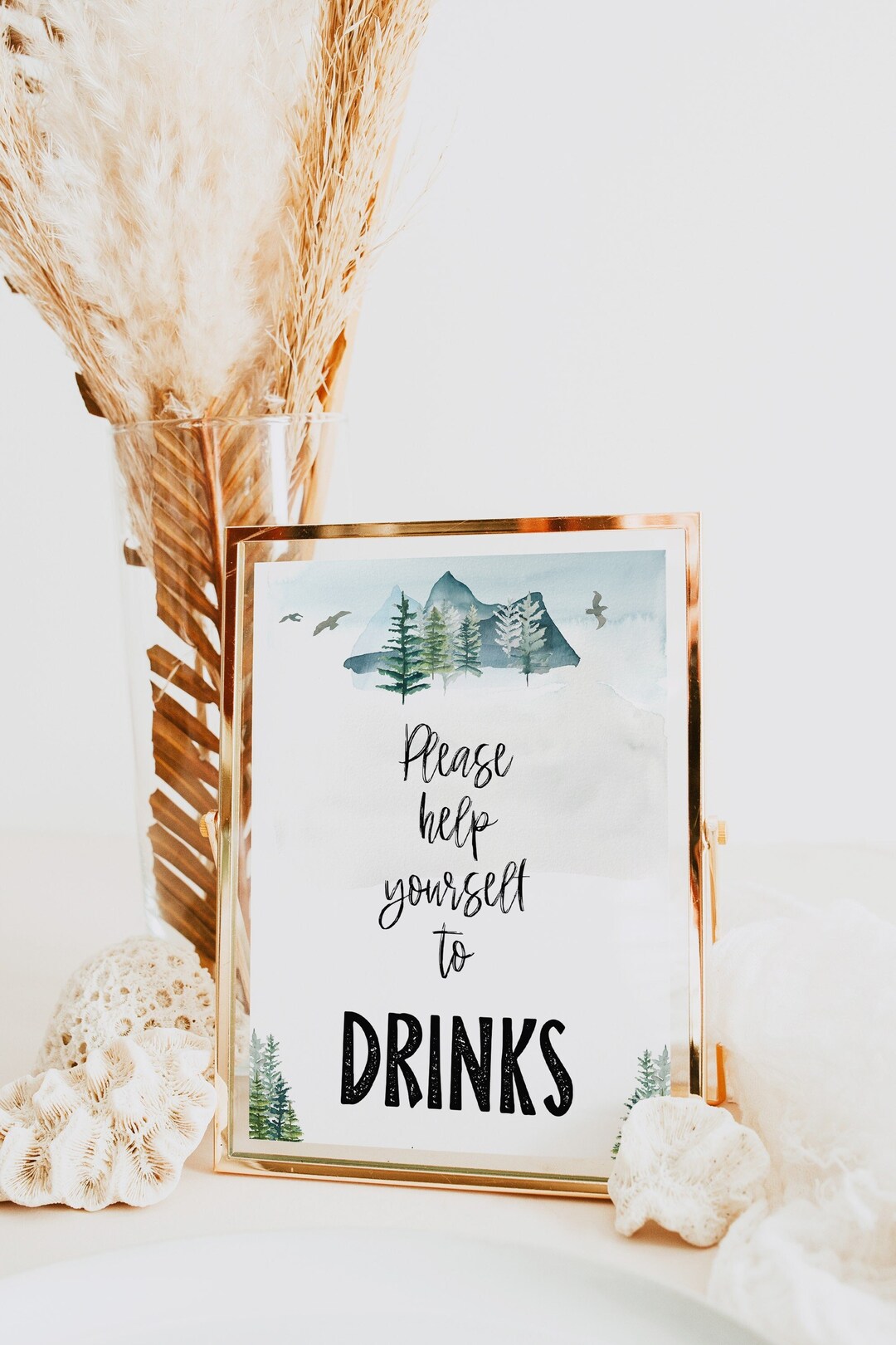 Drinks Baby Shower Signs Printable Baby Signs Adventure - Etsy