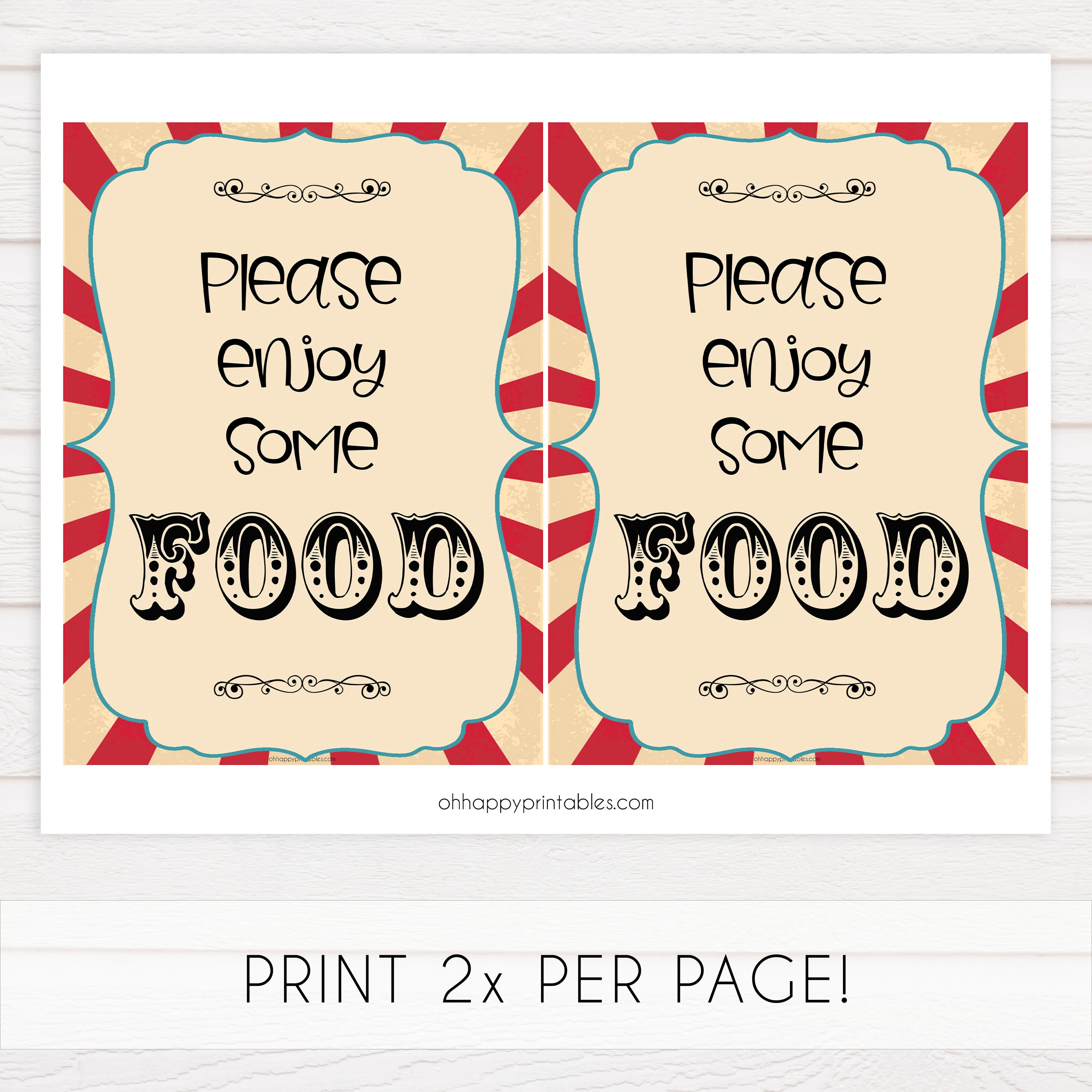 Circus Food Baby Shower Signs Carnival Food Baby Shower Sign - Etsy