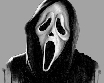 Ghostface Print | Etsy