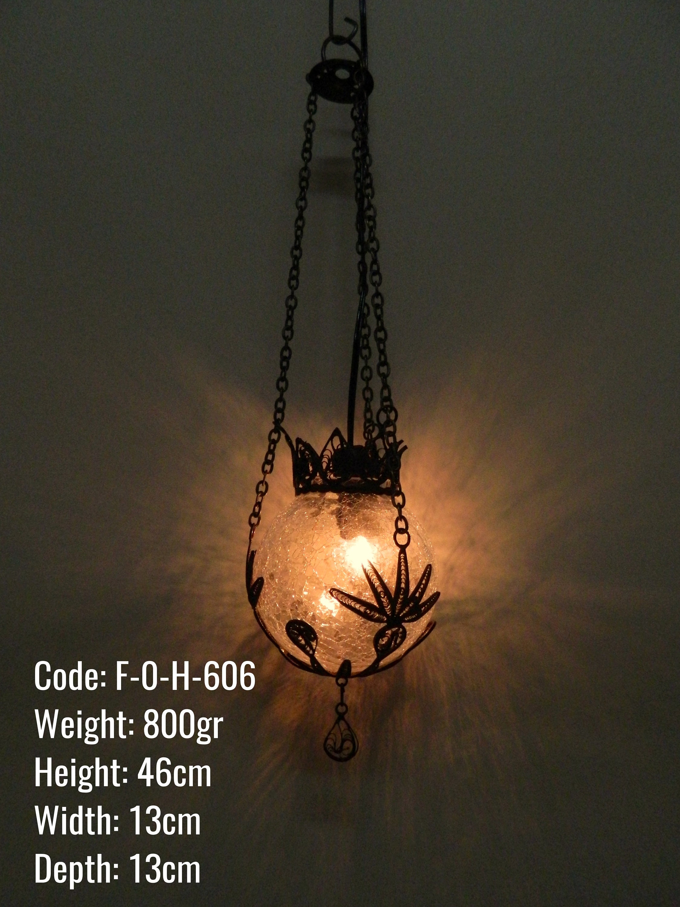 Anatolian Lamp Single Hanging Ball Shape 20-25-30-35cm Glass - Etsy