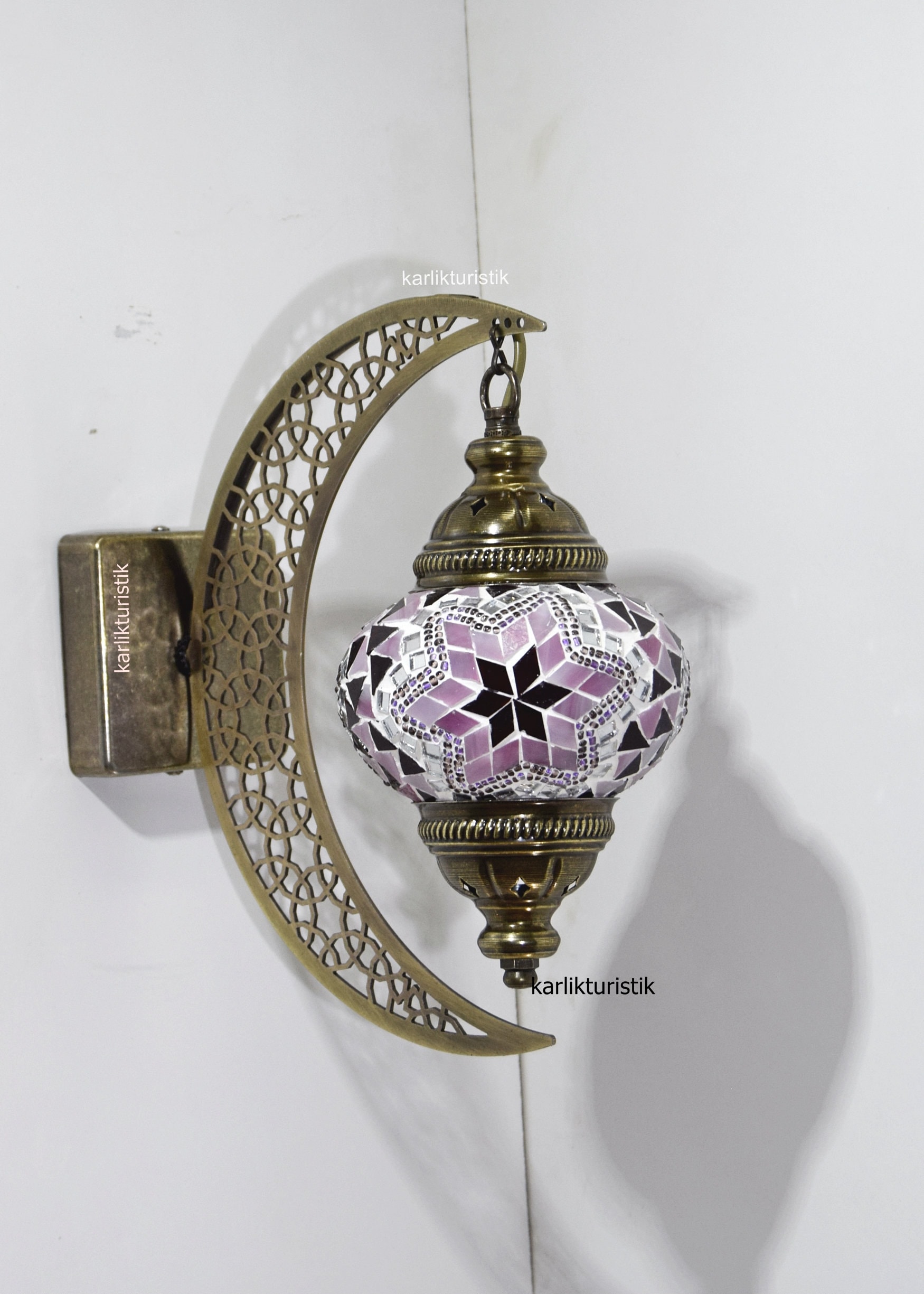 Turkish Lamp Wall, Crescent Shape ,decorative Wall Lamp for Home ...