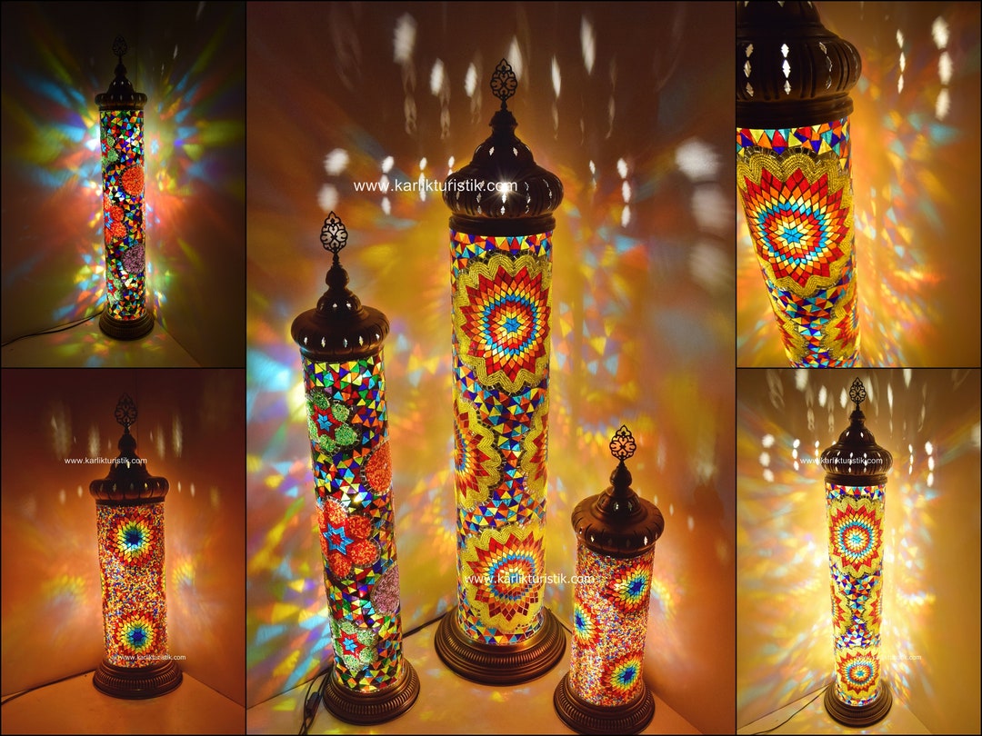 Mosaic Cylinder Lamp ,mosaic Floor Lamp,mosaic Standing Lamp,mosaic ...