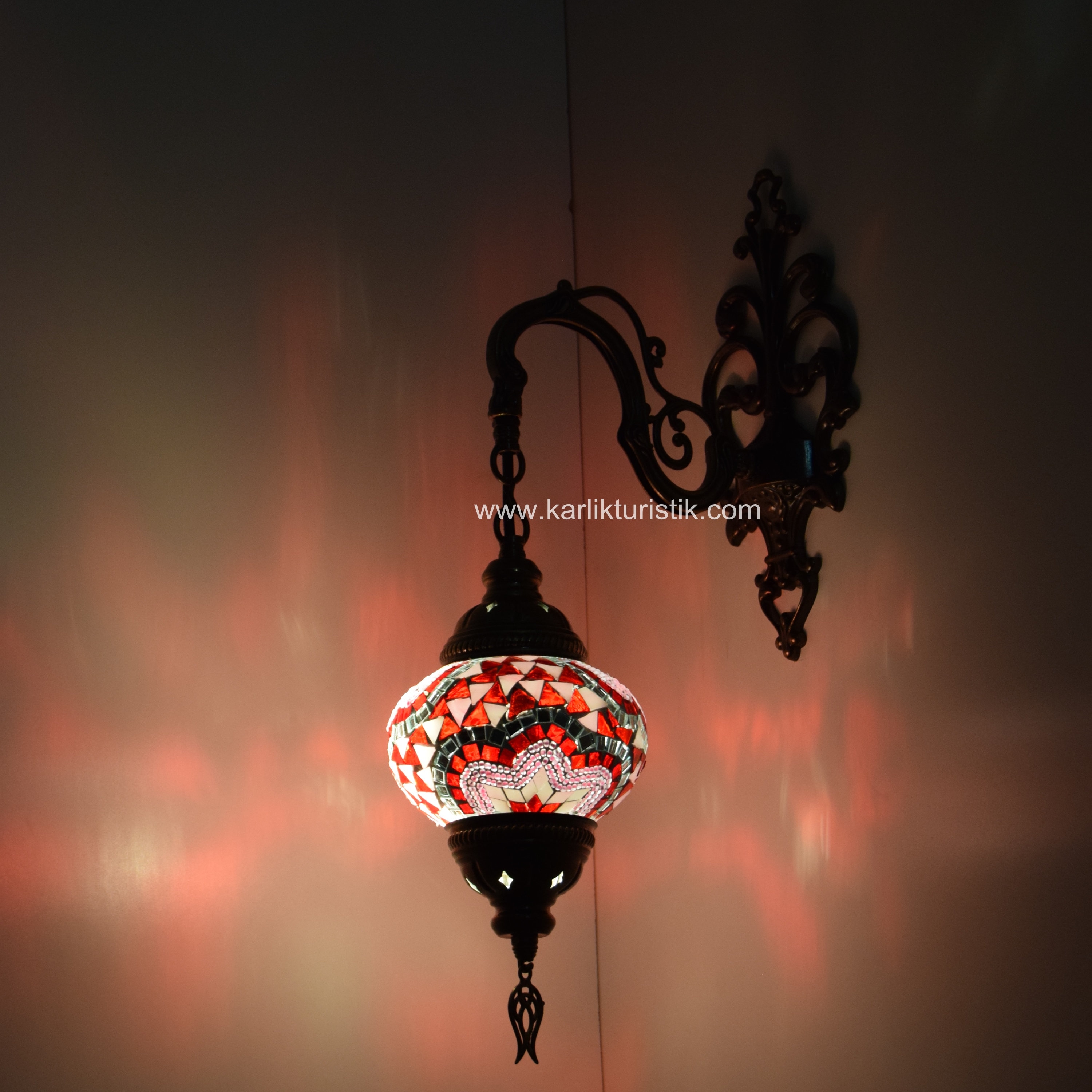 Single Wall Lamp ,down Side,wall Sconces Lights,mosaic Glass Ottoman ...