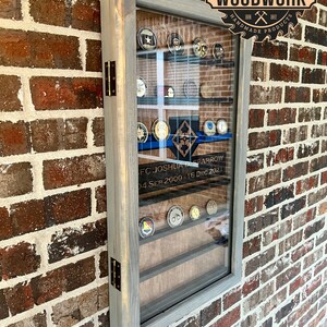 Med Glass Encased Custom I-cnc Vertical Challenge Coin Display Case W ...