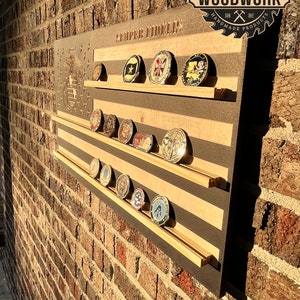 Medium Subdued US Flag Challenge Coin Display Flag (USMC Emblem) - Etsy