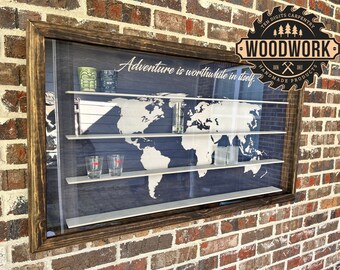 Shot Glass Shadow Box - Etsy