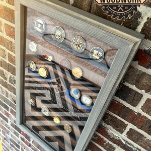 Med Glass Encased Custom I-cnc Vertical Challenge Coin Display Case W ...