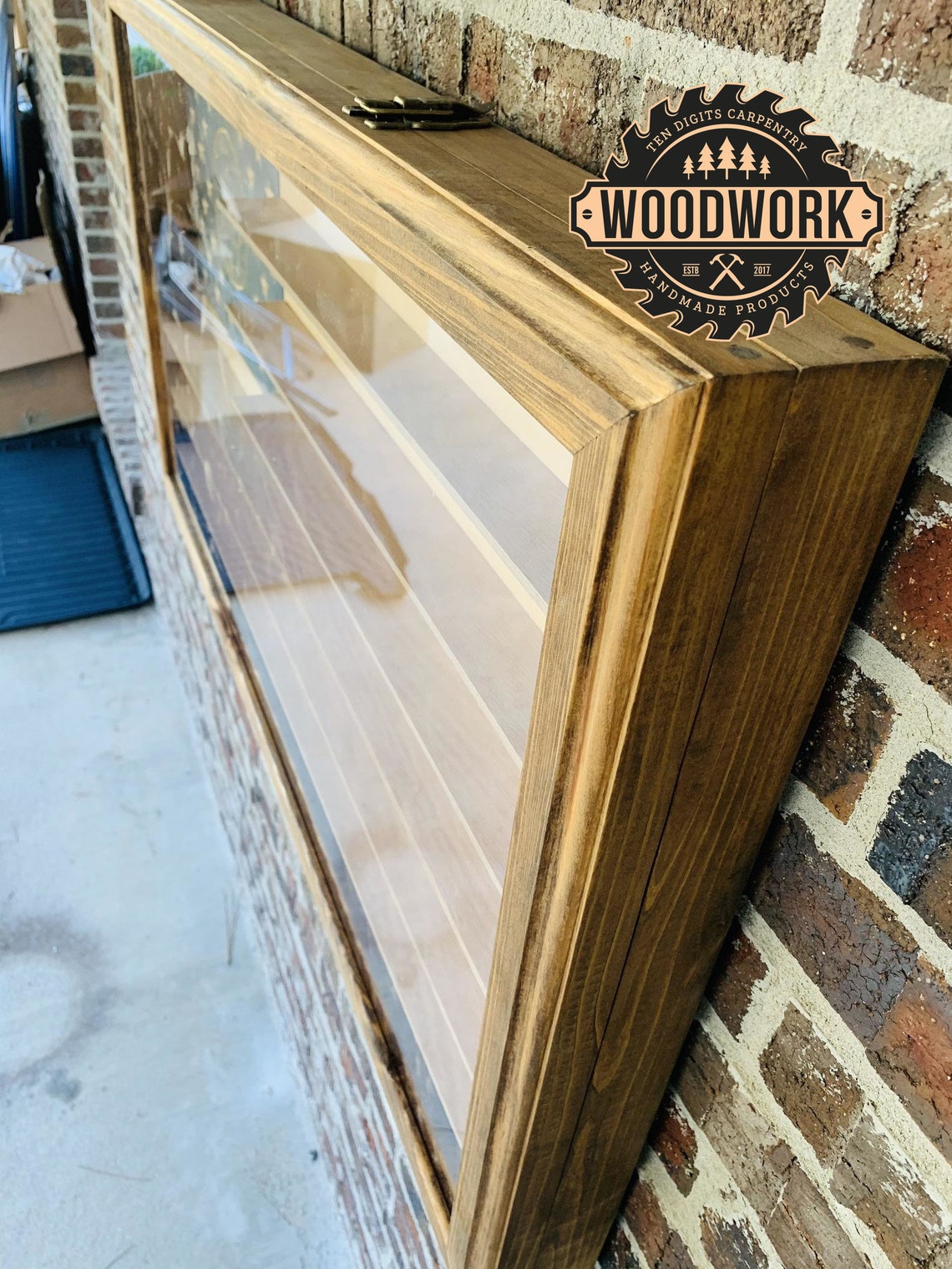 XL US Flag Shadow Box or Shot Glass Display Case w/ free | Etsy