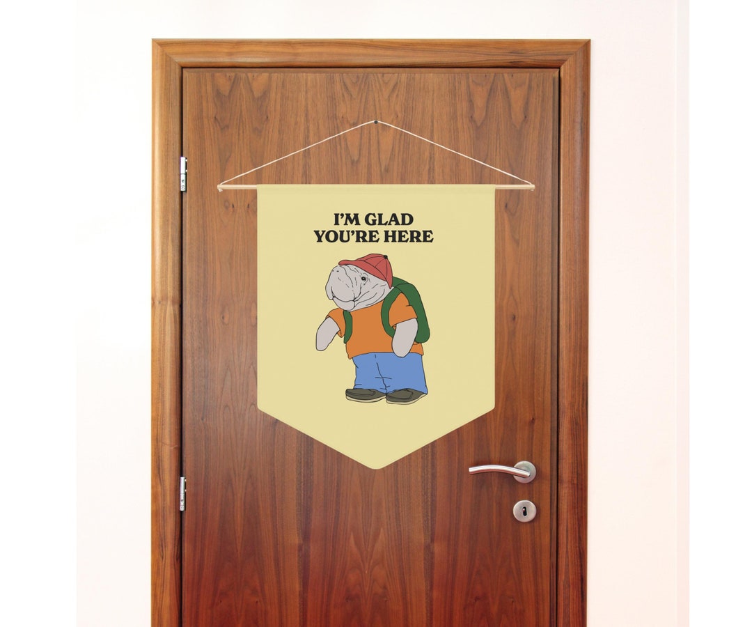 Cute Manatee Pennant, Door Sign or Banner With Original Art - Etsy
