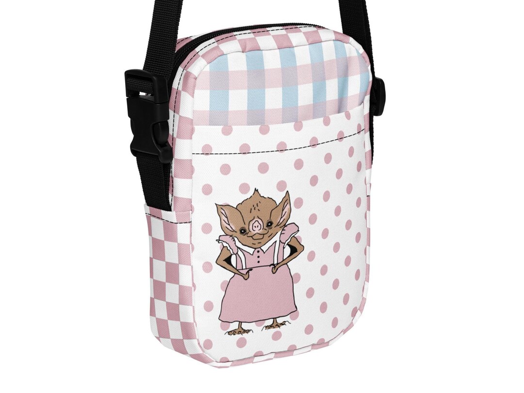 Pink Pastel Goth Bat Purse Crossbody Bag - Etsy