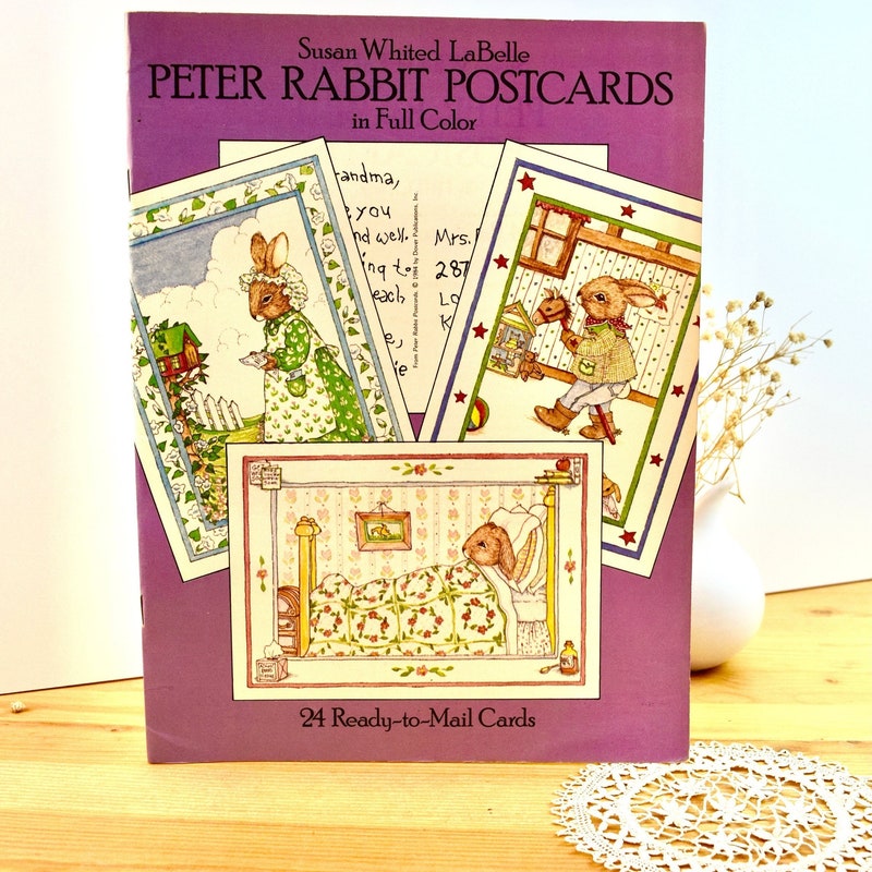 Rabbit Postcard - Etsy