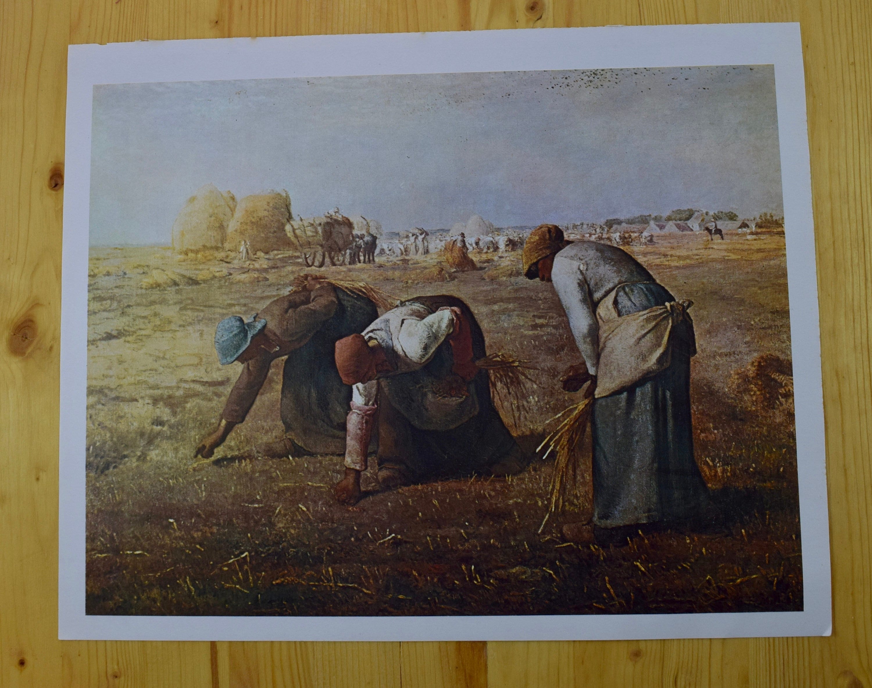 Jean Francois Millet the Gleaners Art Print 1966 Vintage French ...
