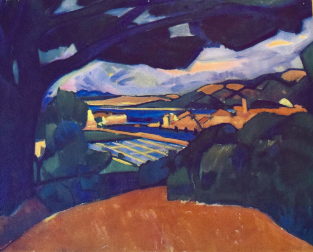 VTG Art Print, Andre Derain, Fine Art the Blue Oak From Oil Painting by ...