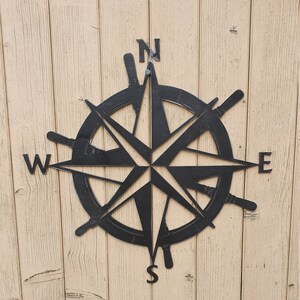 Compass Rose Metal Wall Art - Etsy