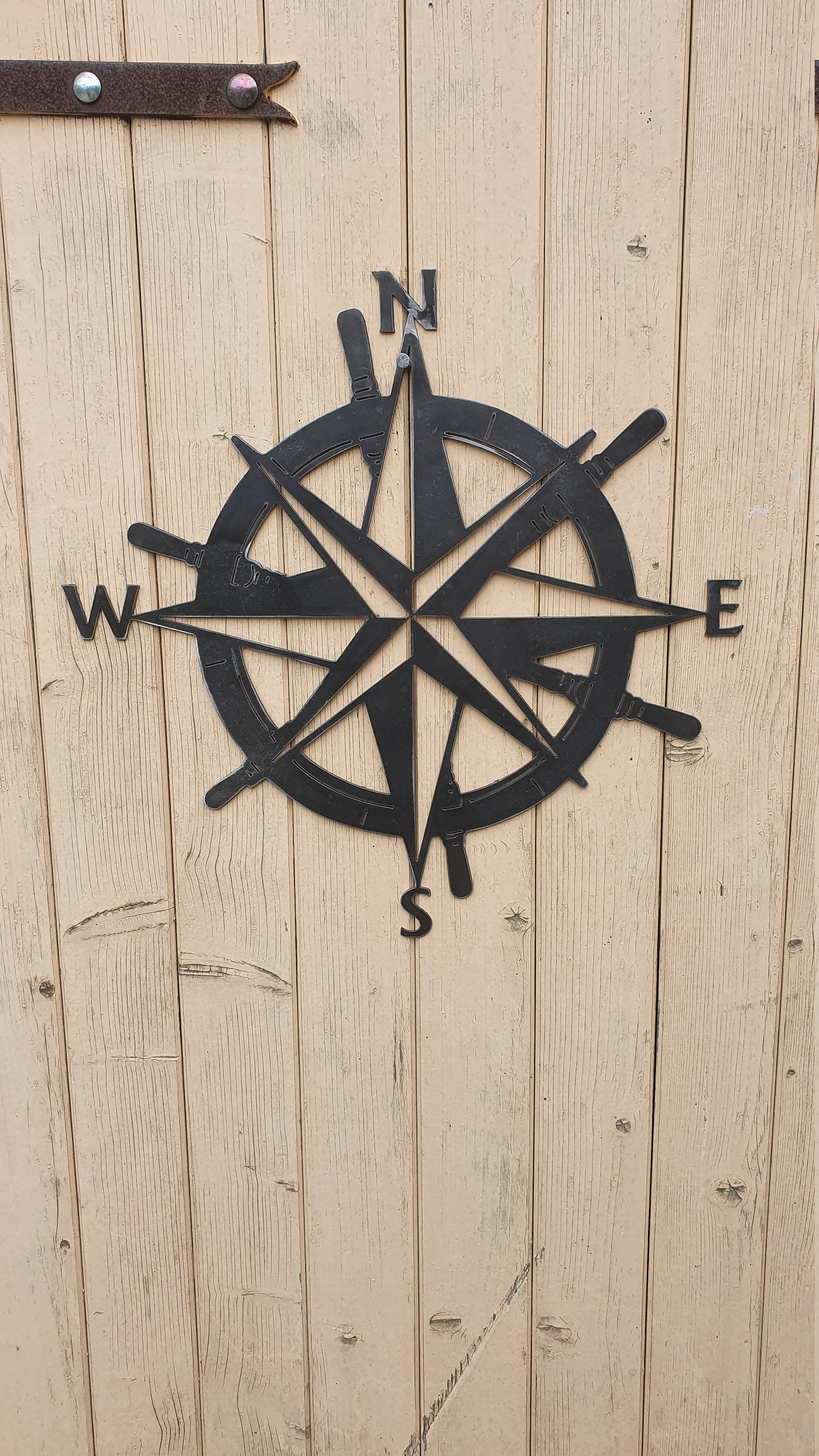 Compass Rose Metal Wall Art - Etsy