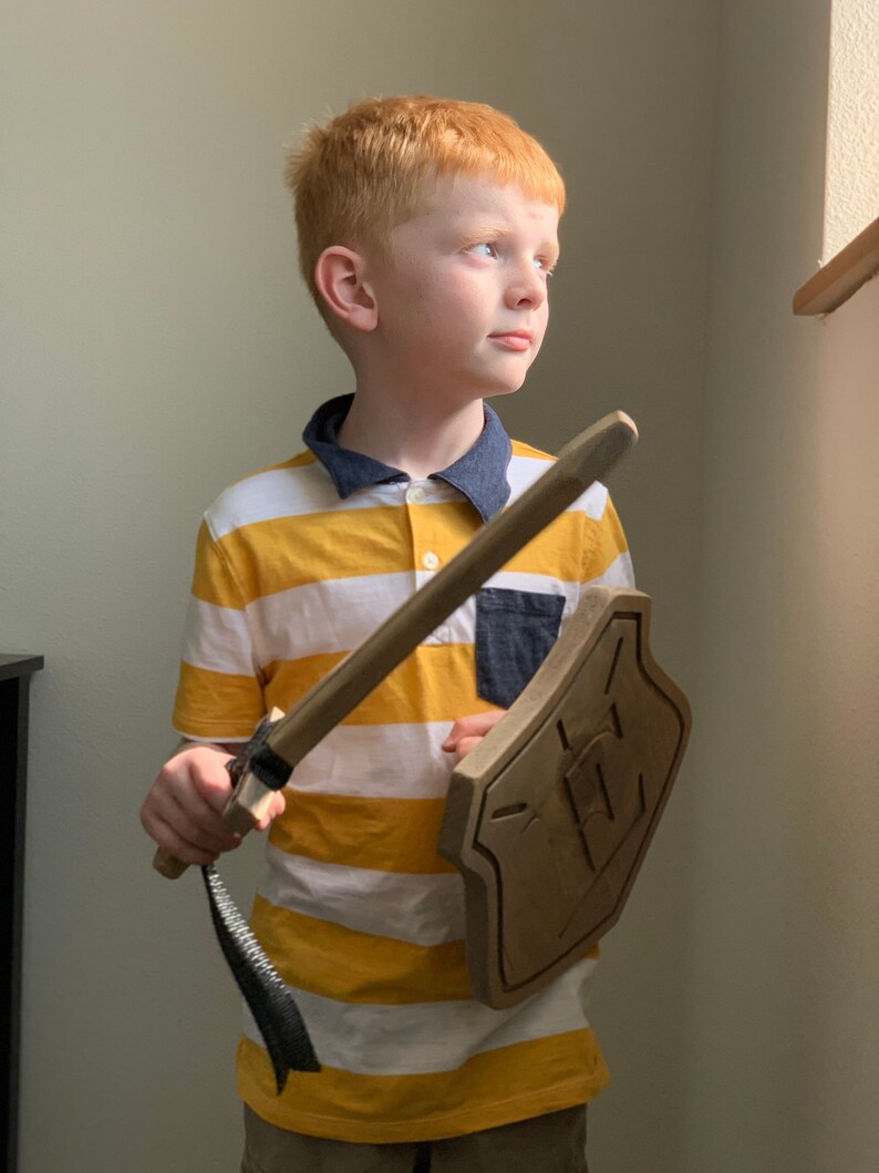Toy Knight Shield and Sword Wood Toy Make Pretend for - Etsy