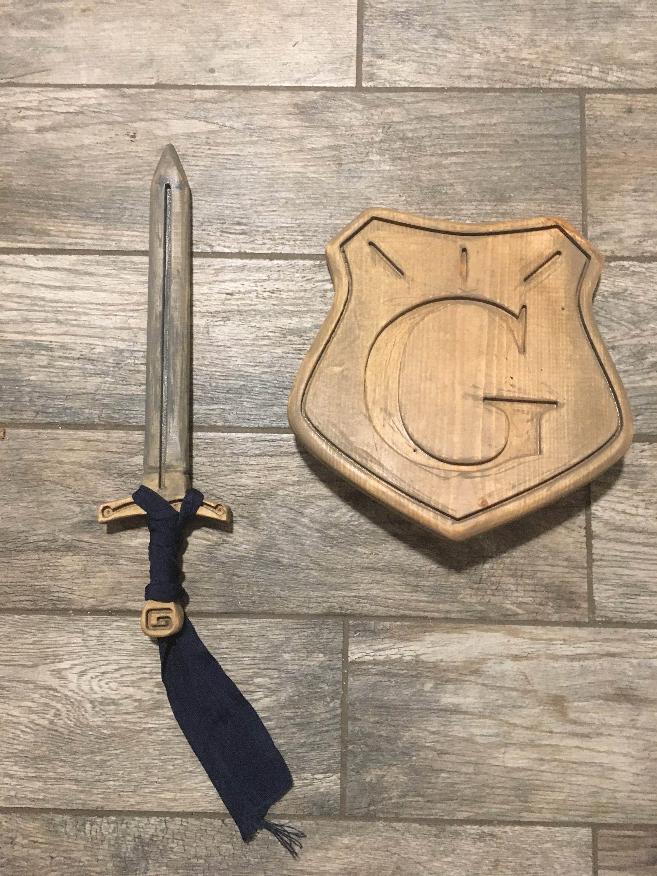 Toy Knight Shield and Sword Wood Toy Make Pretend for Children - Etsy