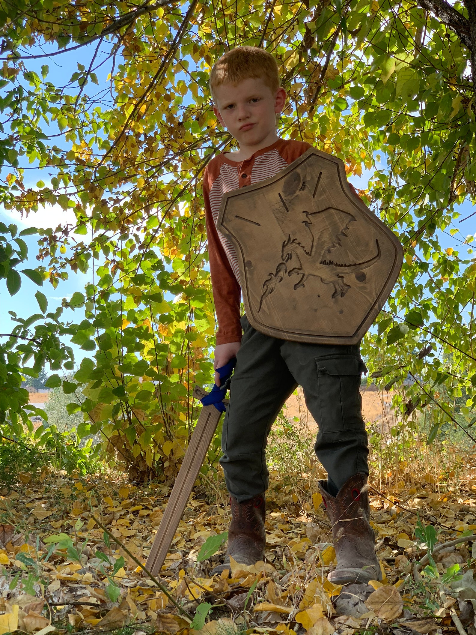 Toy Knight Shield and Sword Wood Toy Make Pretend for - Etsy