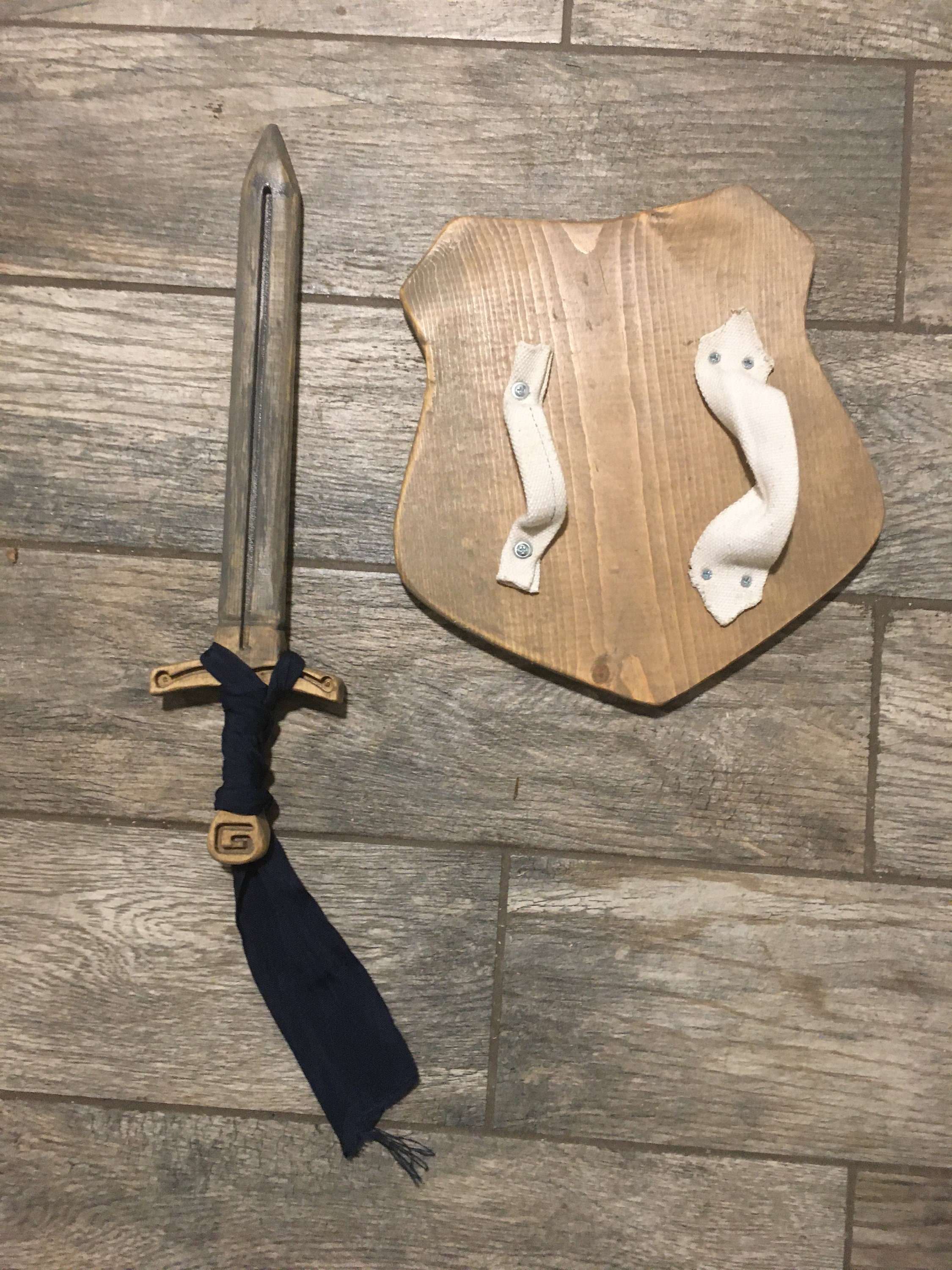 Toy Knight Shield and Sword Wood Toy Make Pretend for Children - Etsy