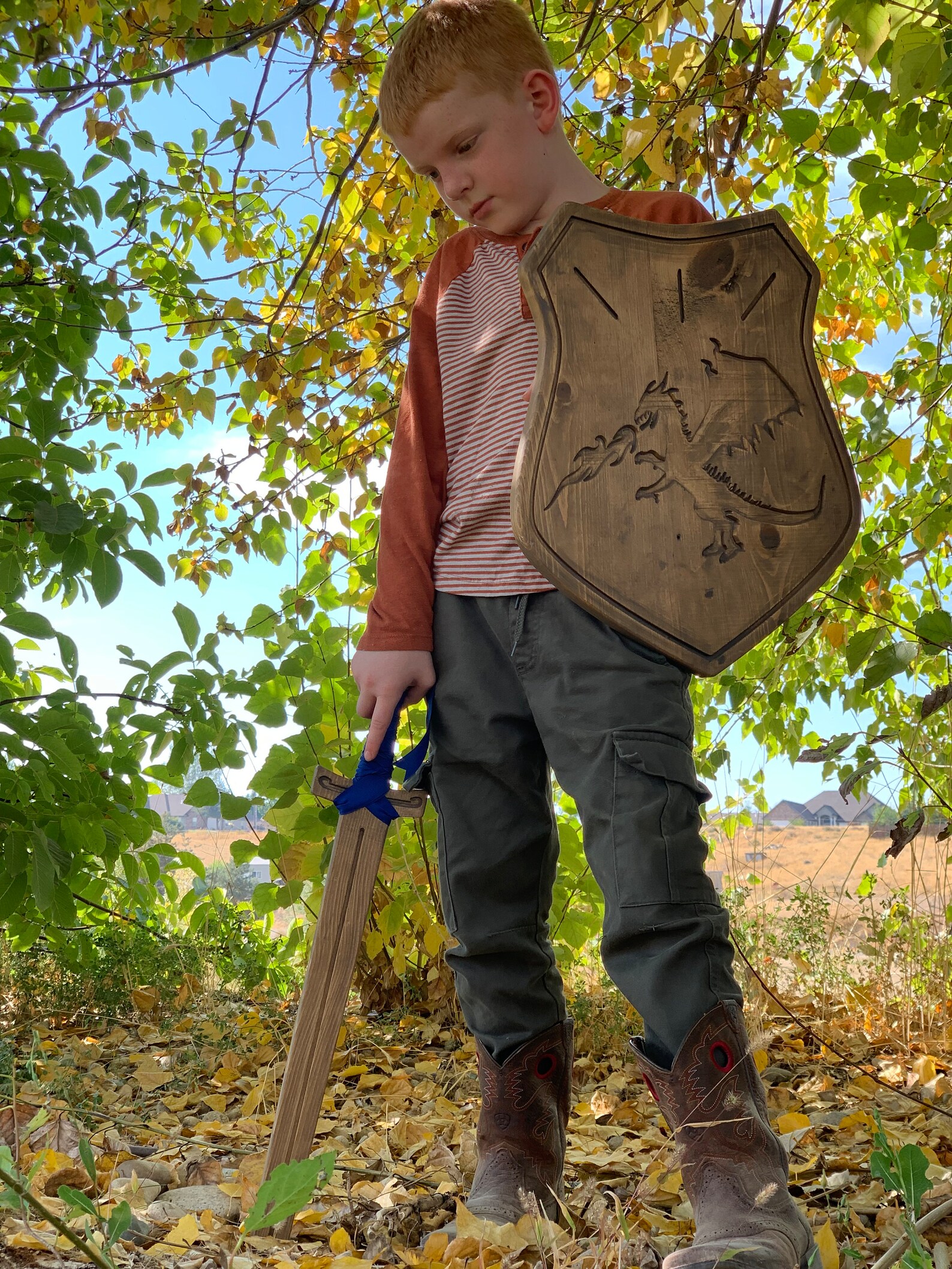 Toy Knight Shield and Sword Wood Toy Make Pretend for - Etsy