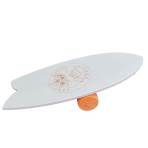 Shaka Balance Board With Cork Roll - Surf Style Balance Board. Improve ...