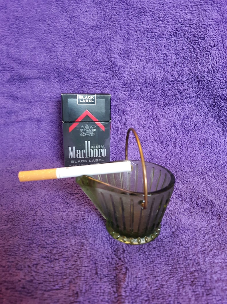 Vintage Green Bucket Ashtray - Etsy