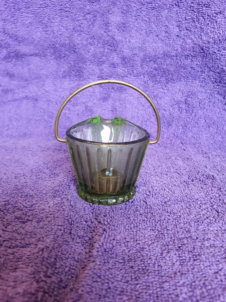 Vintage Green Bucket Ashtray - Etsy