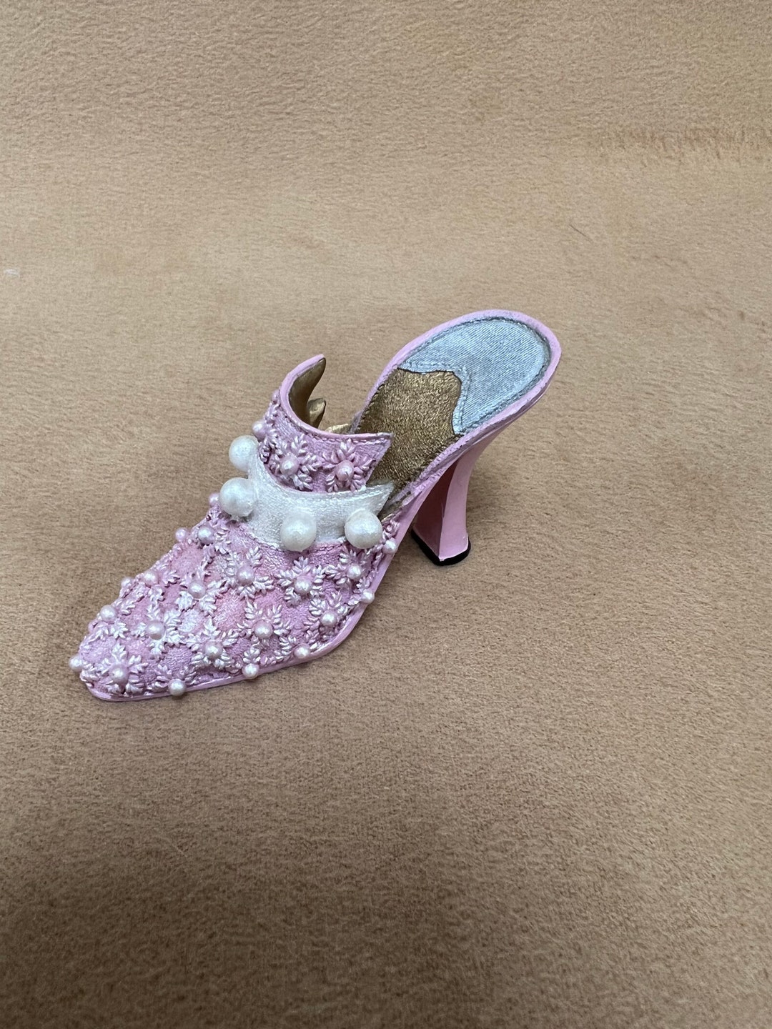 Vintage Miniature Collectible Ceramic Ladies Shoe Home Decor ( Dress ...