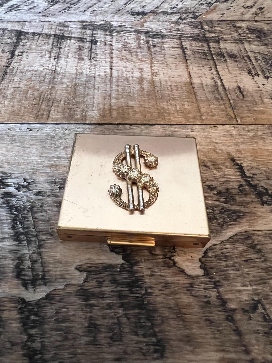 Rhinestone Petty Cash Dollar Sign Metal Change Holder Vtg Retro - Etsy