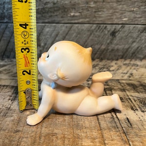 LEFTON Label Kewpie Doll Porcelain Bisque Figurine Blue Wings Numbered ...