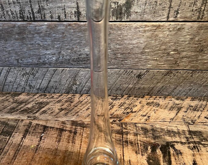 Vtg Tall Clear Glass Bud Vase Long Stem Single Flower Decor - Etsy