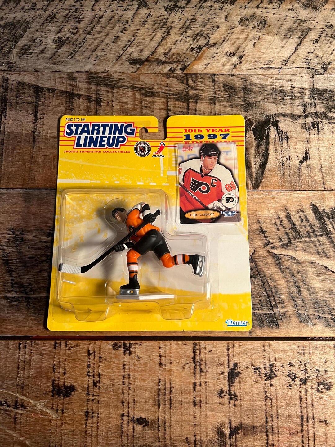 Vtg Eric Linder 1997 Kenner Starting Lineup Figure Philadelphia Flyers ...