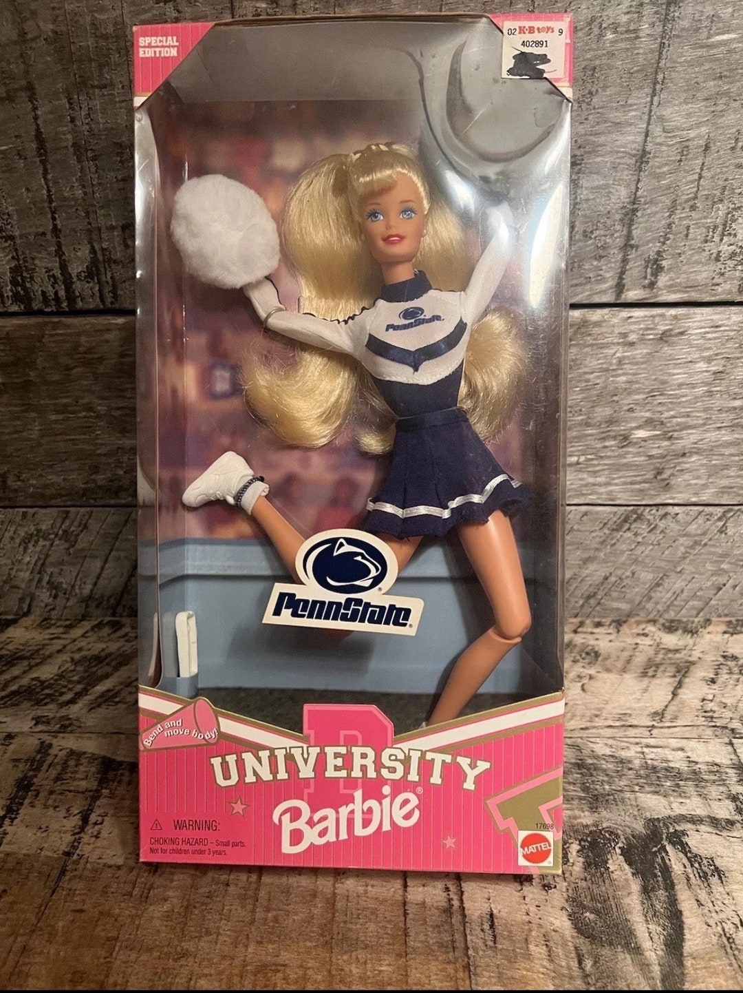 Vtg Penn State Barbie Cheerleader Speacial Edition New Old Stock.1996 ...