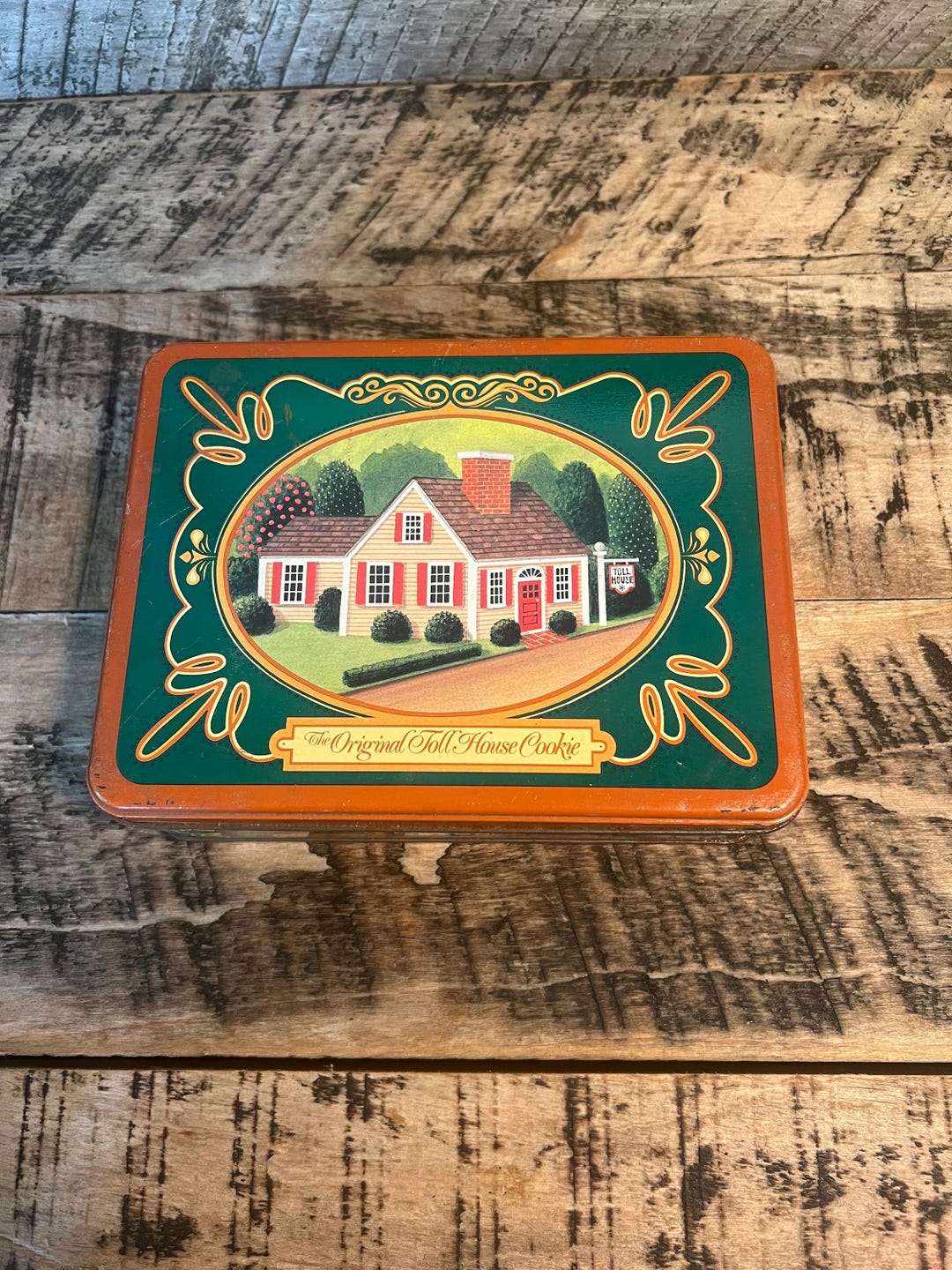 The Original Toll House Cookie Tin Container Vtg Kitchen Decor - Etsy