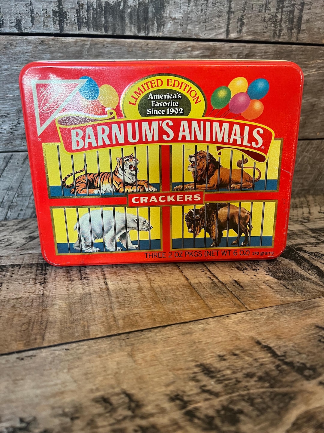 Nabisco Barnums Circus Animal Cracker Cookie Tin Container Limited ...