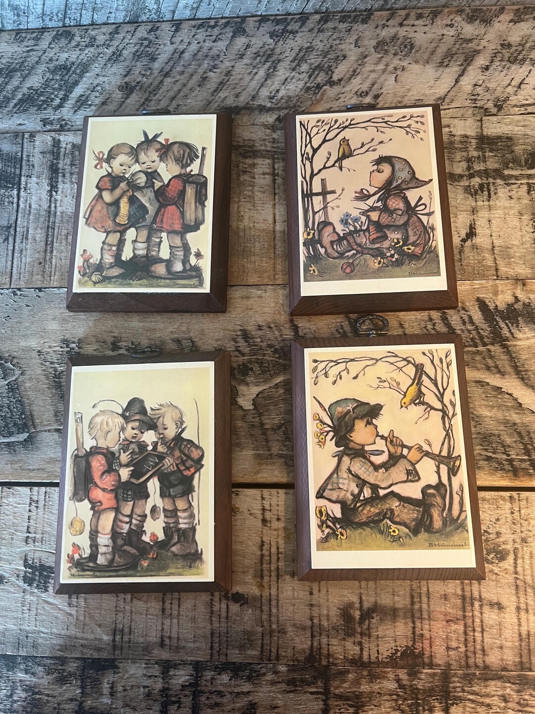 Hummel Pictures Set of 4 Original Wall Decor - Etsy