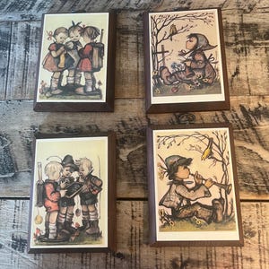 Hummel Pictures Set of 4 Original Wall Decor - Etsy