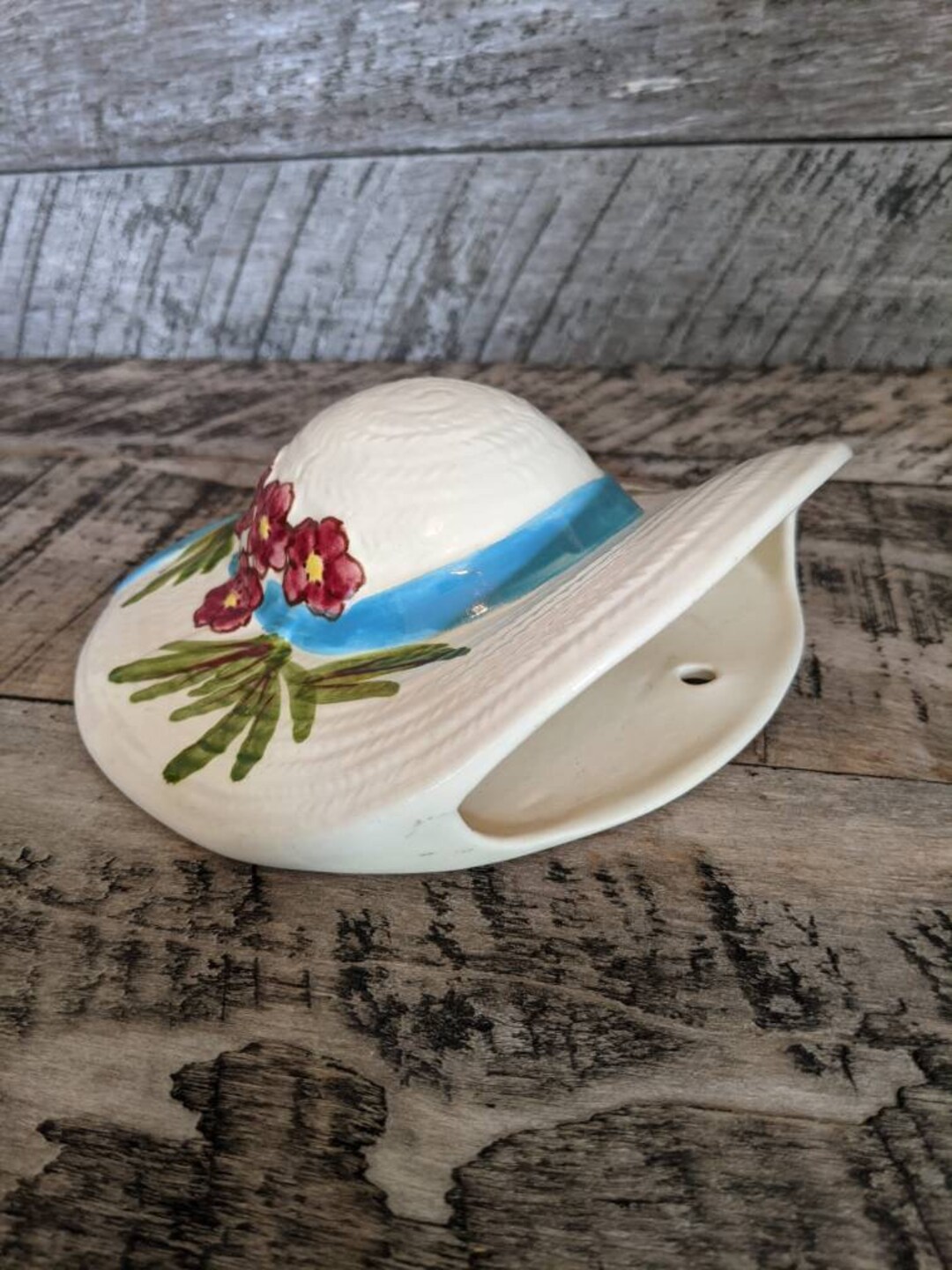 Ceramic Ladies Hat Wall Decoration Vintage - Etsy