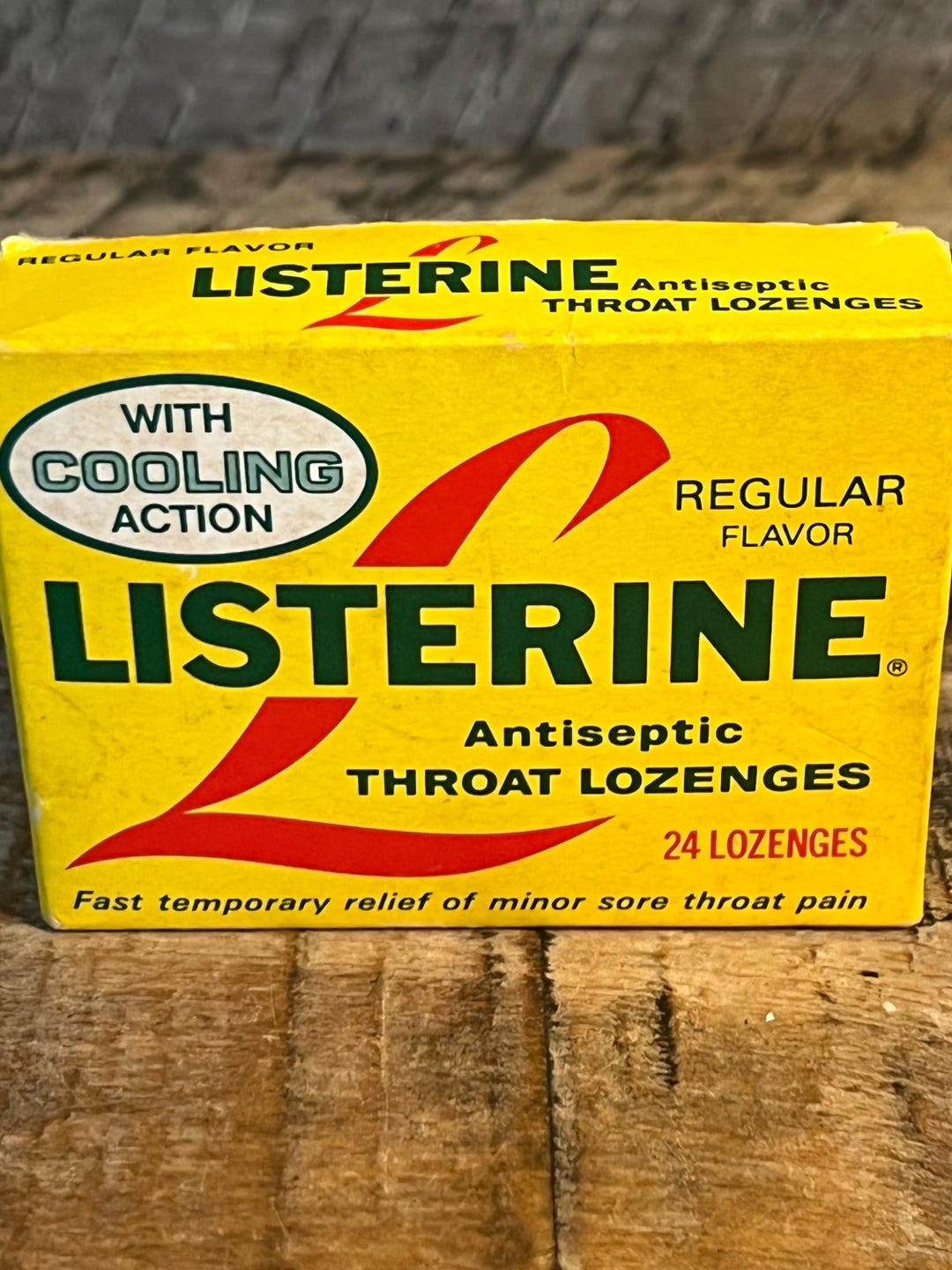 Vtg Old Box Listerine Antiseptic Throat Lozenges Tin Container - Etsy