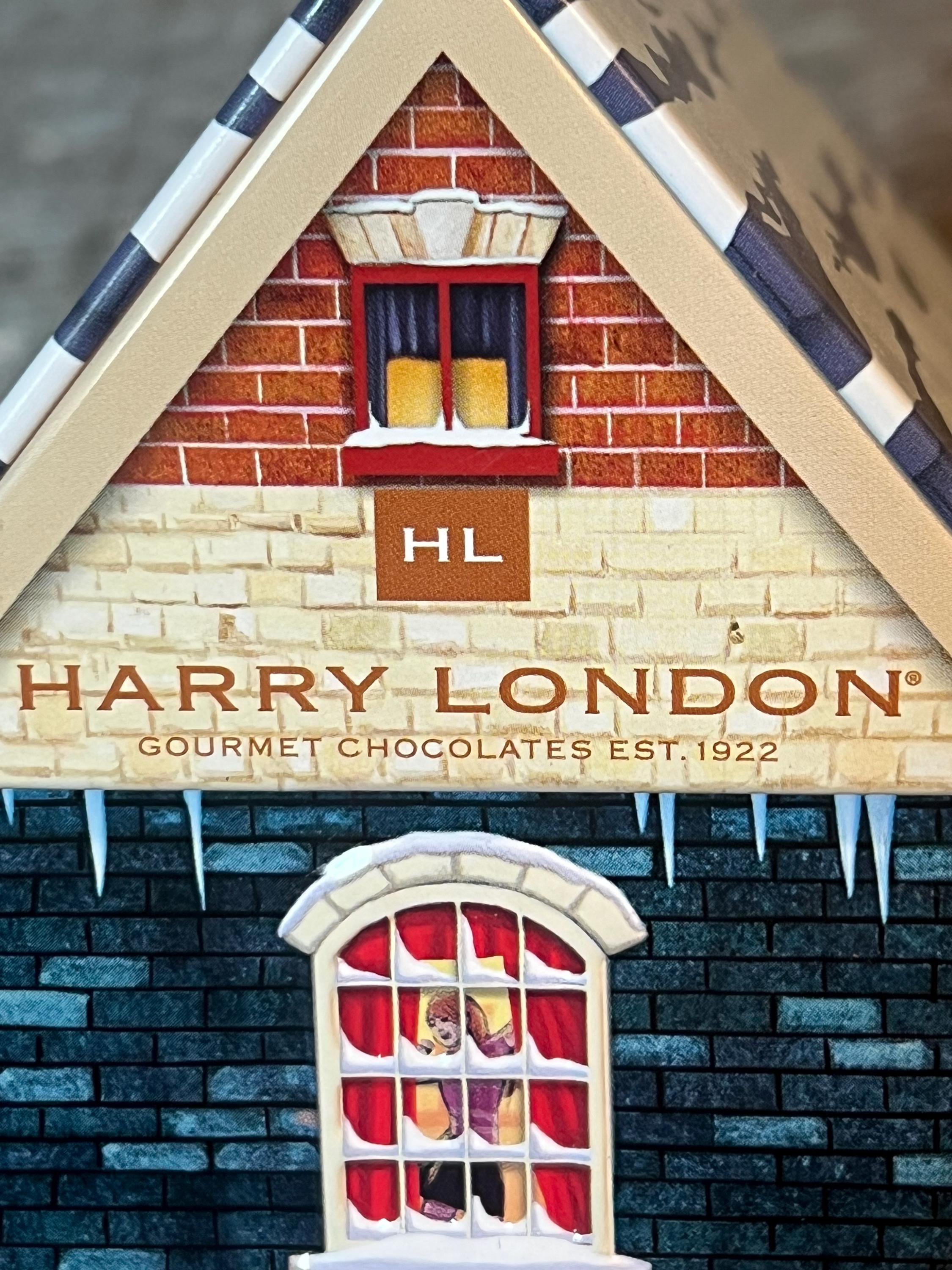 Vtg Harry London Chocolate Shop Tin Box Embossed Harry London Christmas ...