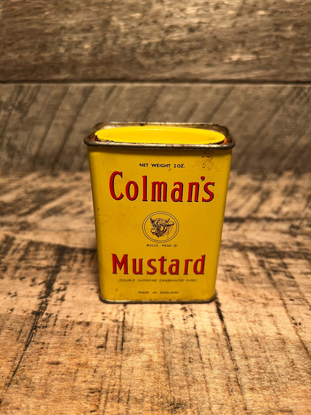 Vintage Colmans Mustard Tin Container - Etsy