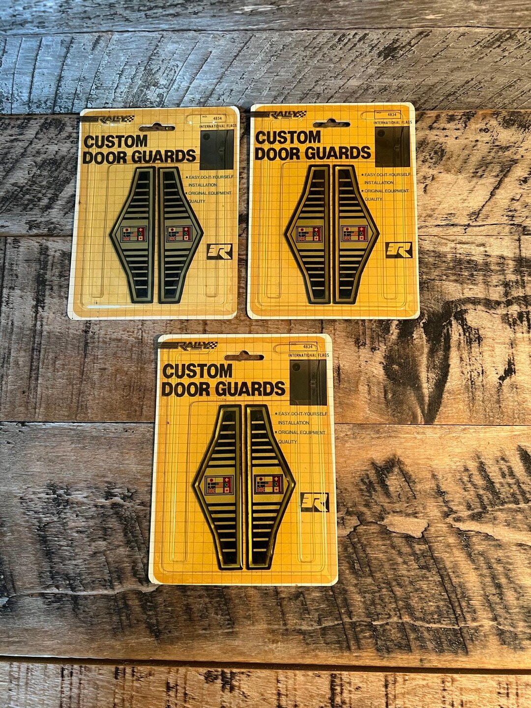 Vtg Rally Custom Door Guards Custom Label Set of 3 - Etsy